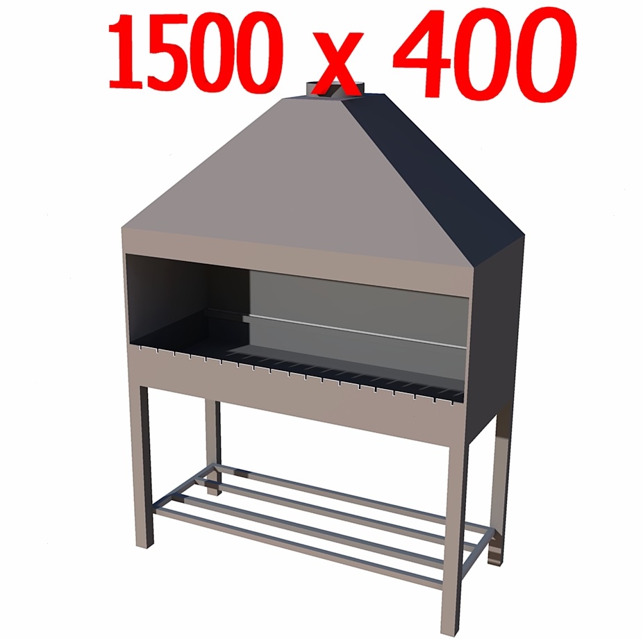 Купить профессиональный мангал для помещения 1500 х 400